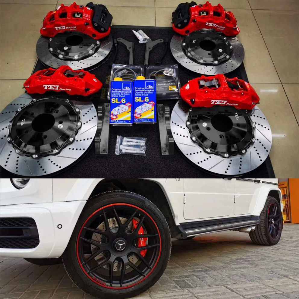 BBK Rem Kit Voor Mercedes-Benz G Klasse 22 Inch Auto Velg Voor 6 Zuiger En Achter 4 remklauw Kit ...